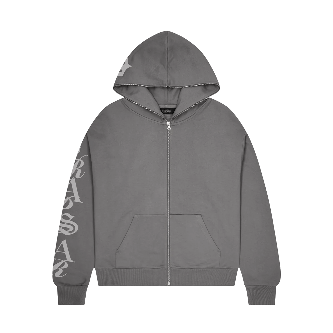 Trapstar Script Hoodie 2.0 - Grey — Kick Game