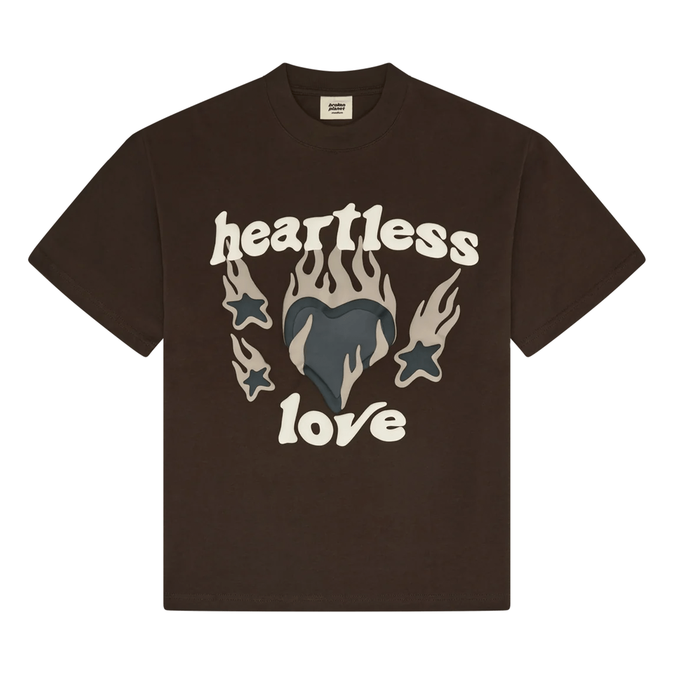 Broken Planet T-Shirt 'Heartless Love' - Mocha Brown – Kick Game