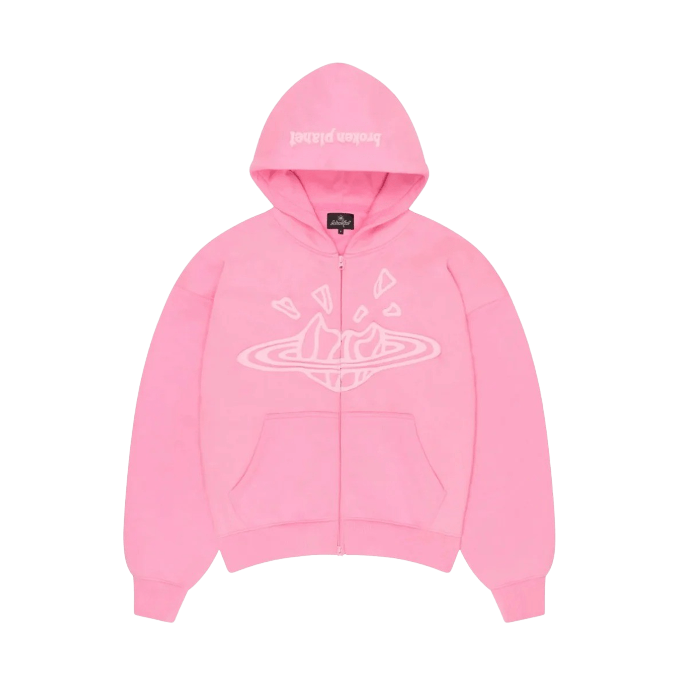 Broken Planet Zip Up Hoodie 'Candy Pink' — Kick Game
