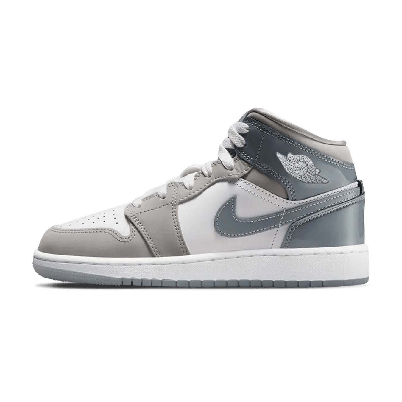 Air Jordan 1 Mid SE GS 'Patent Cool Grey' – Kick Game