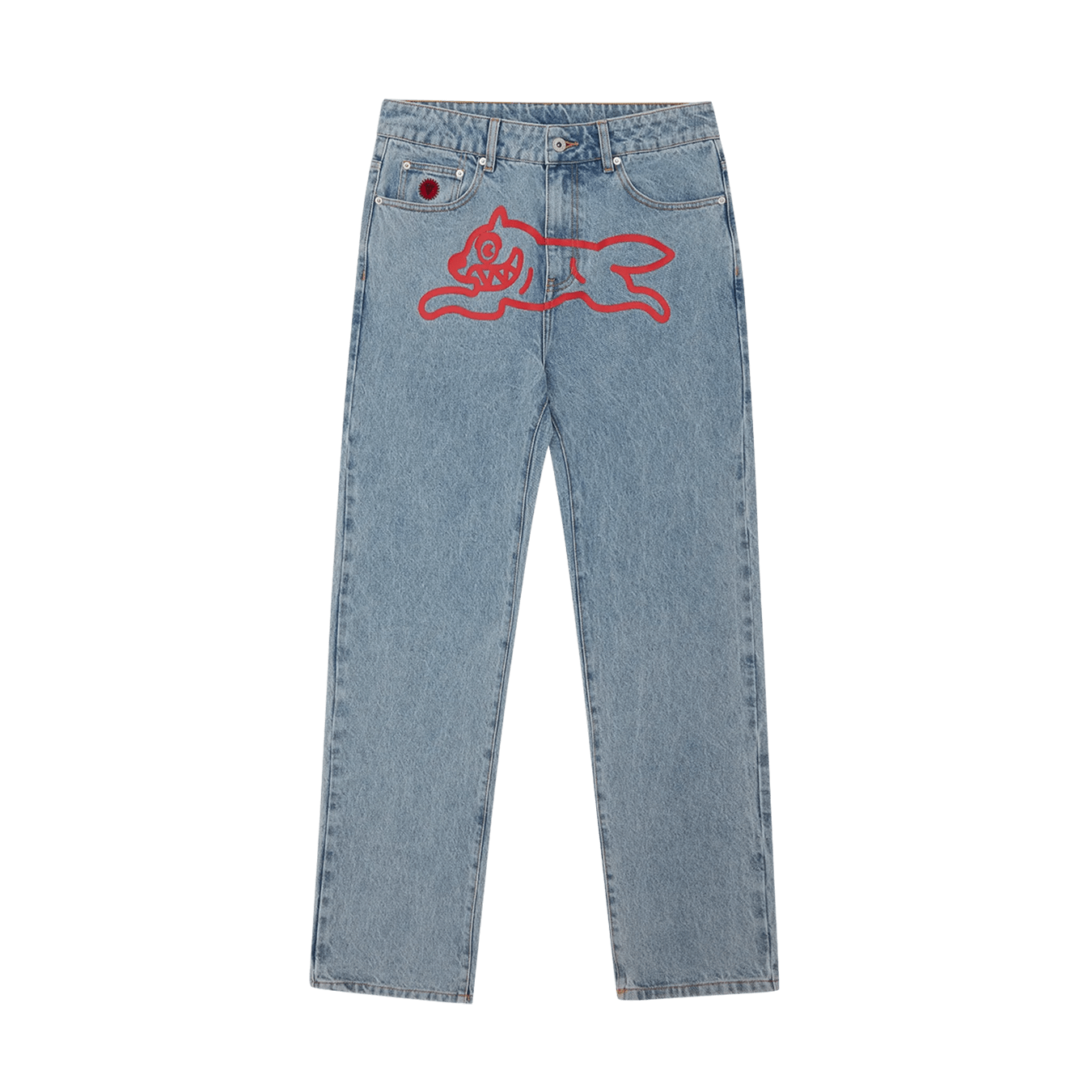 ICECREAM Running Dog Denim Pants 'Light Wash Blue' – Kick Game