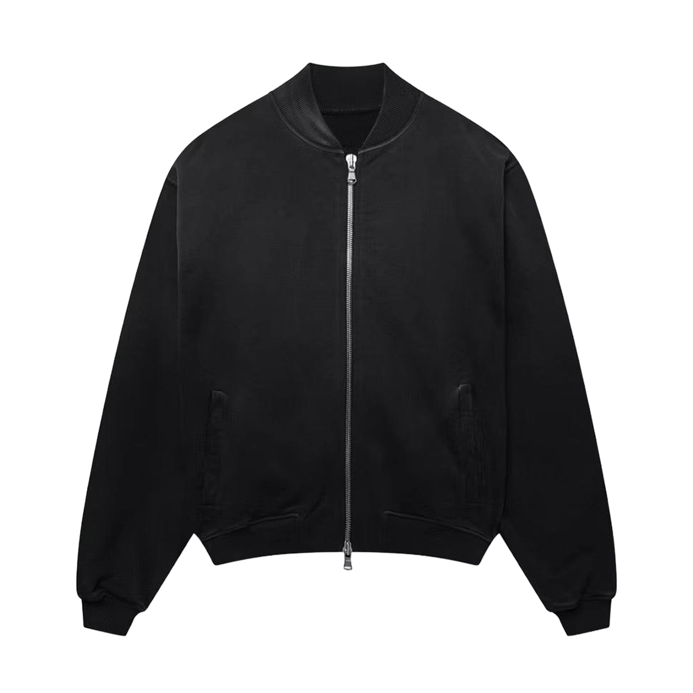 KAIZEN MARKET BLANK HEAVYWEIGHT FADE OUT BOMBER JACKET BLACK – Kick Game