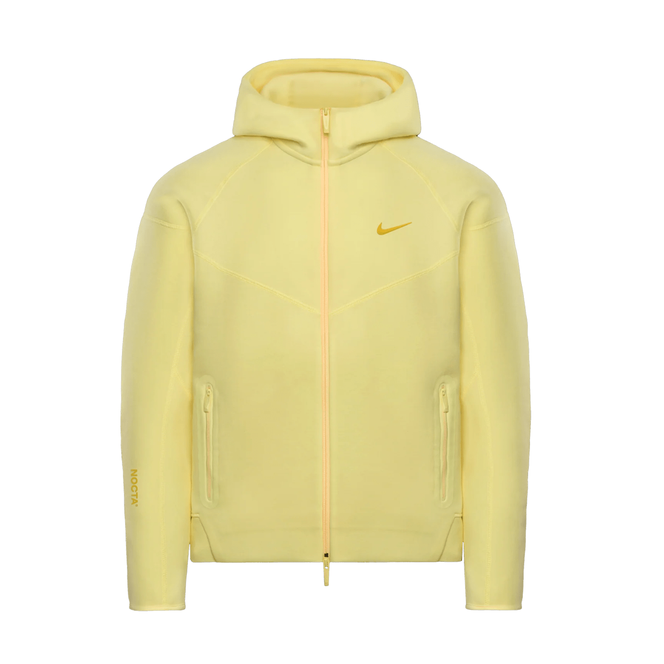 Nike x Nocta Tech Fleece Full Zip Hoodie 'Citron Tint' — Kick Game