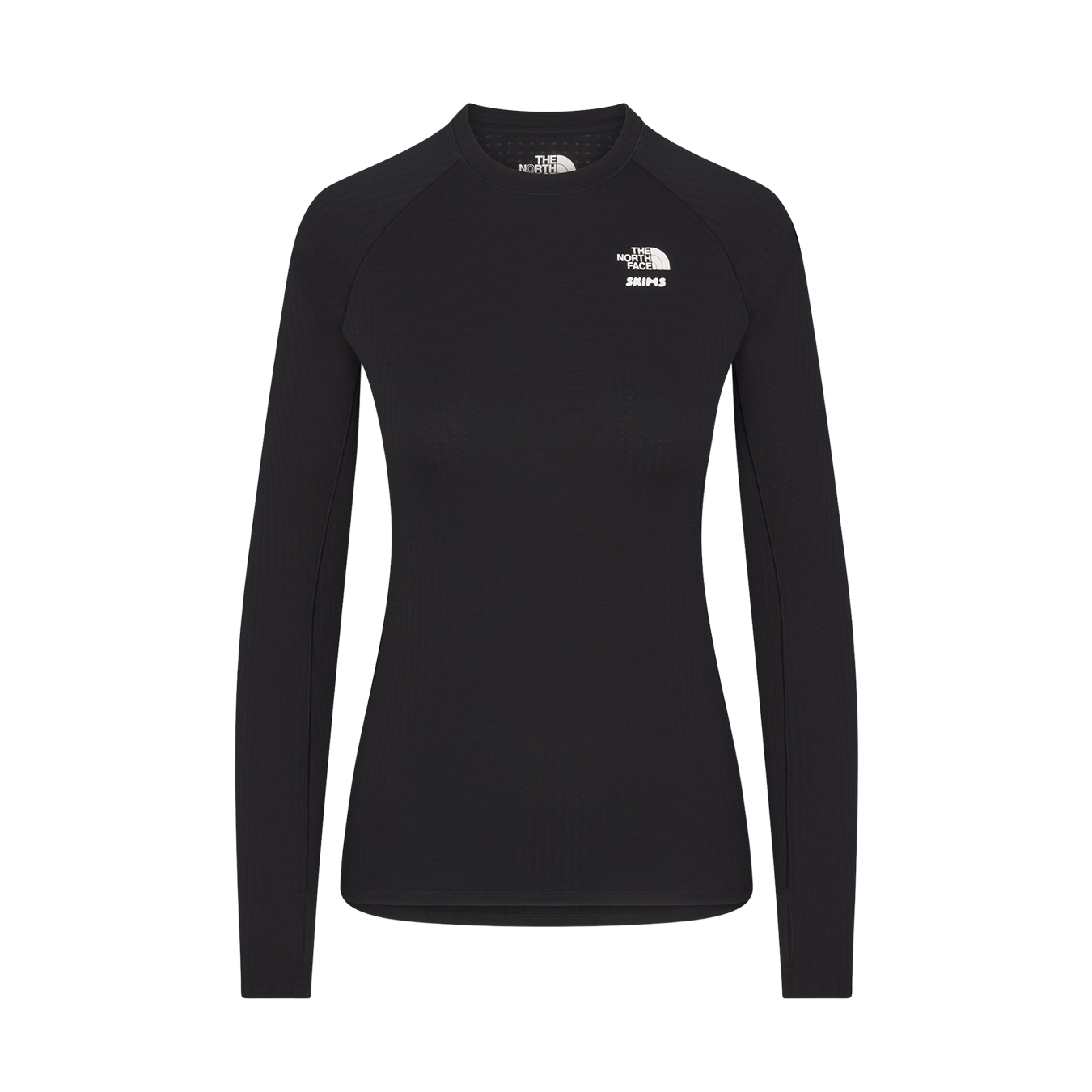 SKIMS x The North Face Dotknit Long Sleeve Top 'Onyx' – Kick Game