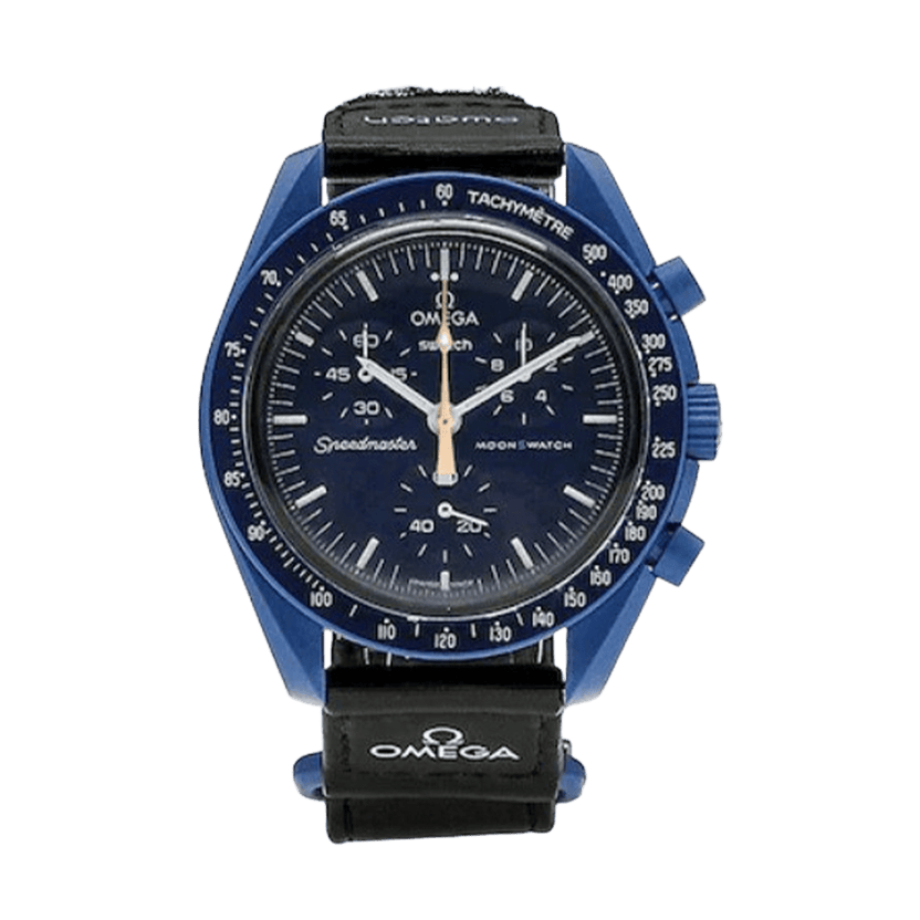 Swatch x Omega Bioceramic Moonswatch Mission to Neptune Moonshine Gold ...