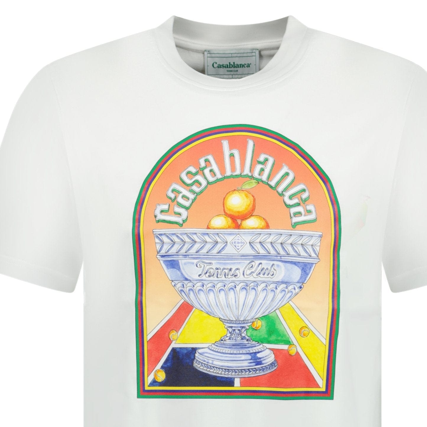 Casablanca 'Terrain' D'Orange T-Shirt White – Kick Game