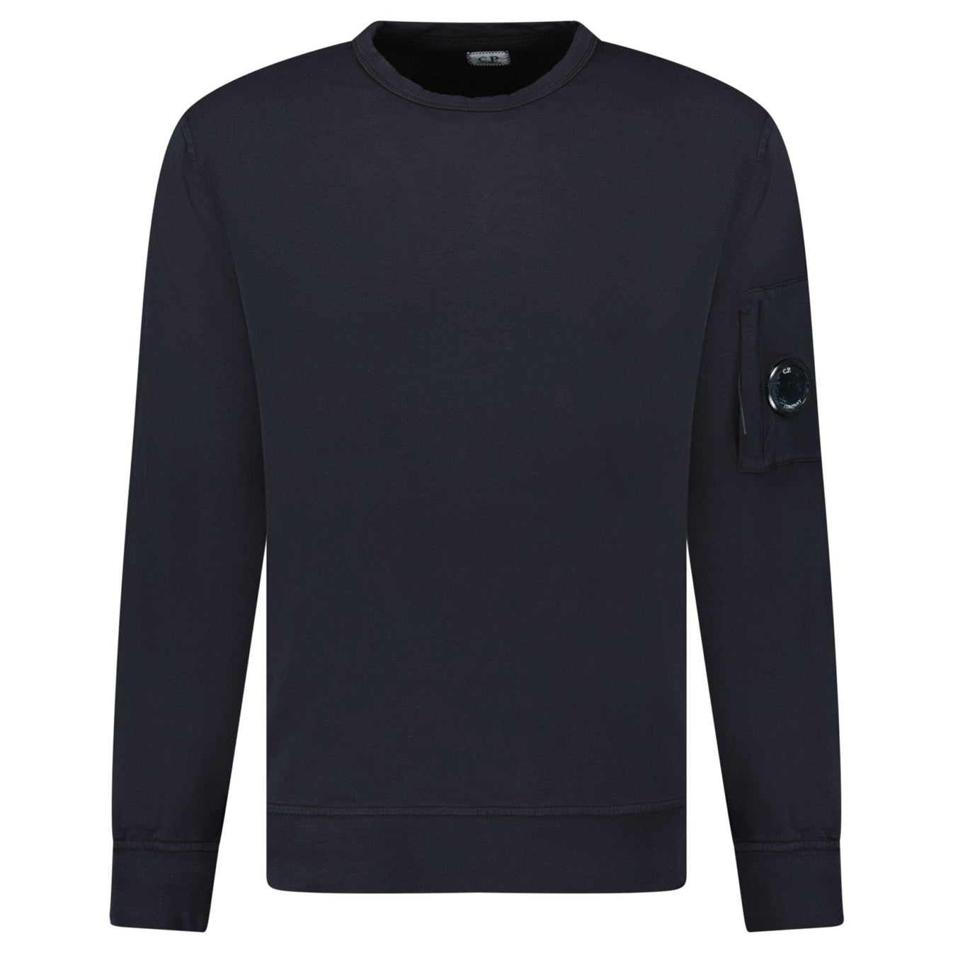 CP Company Lens Light Fleece Crewneck Sweatshirt Black – Kick Game