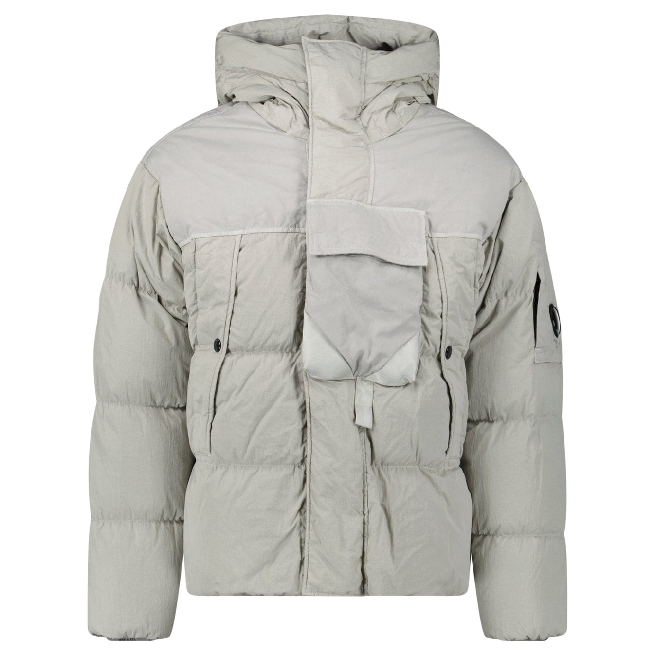 CP Company Eco-Chrome R Mixed Hooded Down Jacket Grey – Kick Game