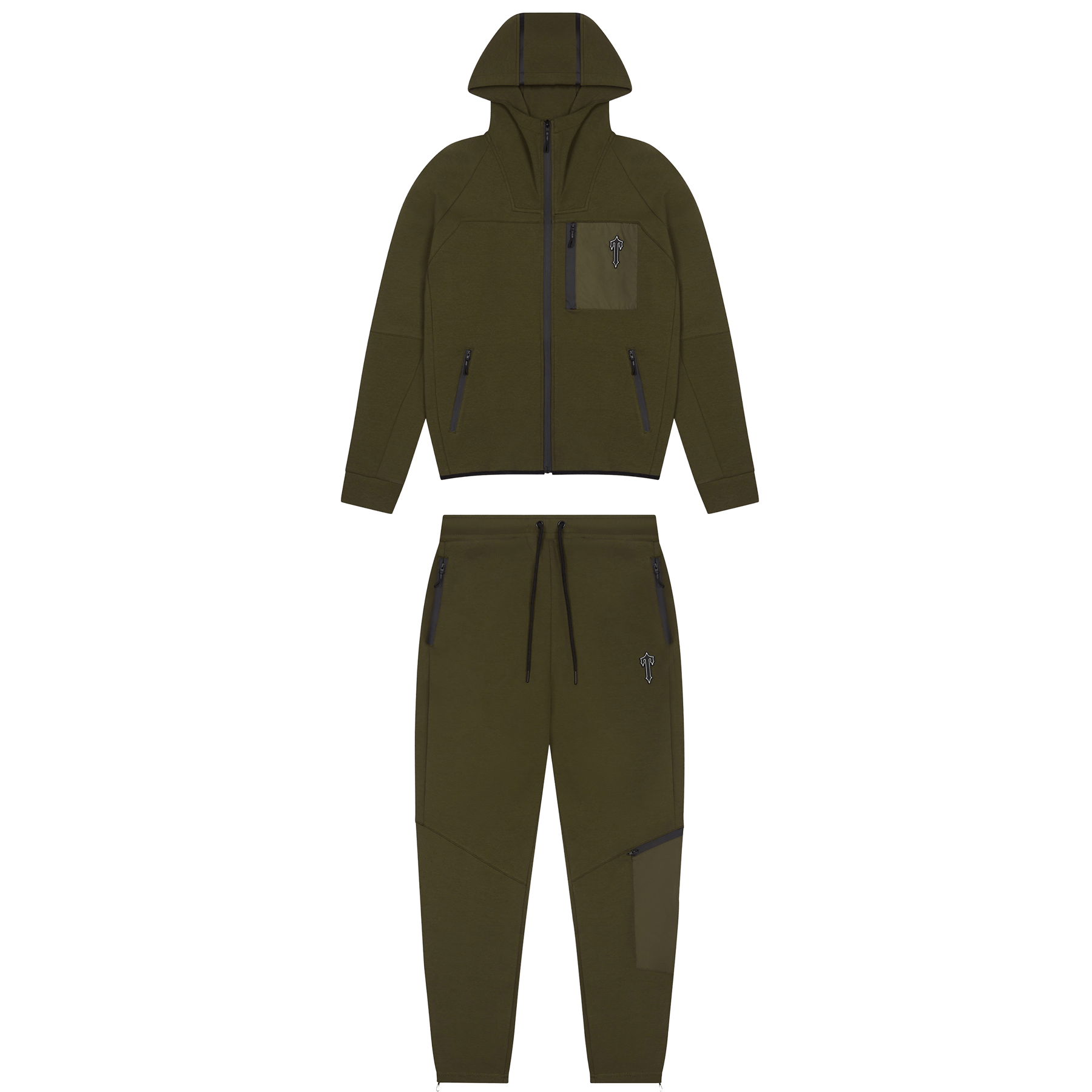 Trapstar Irongate T Fleece Zip Tracksuit-Olive – Kick Game
