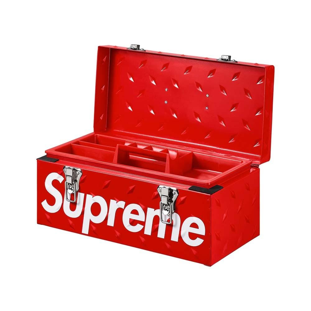 Supreme Diamond Plate Tool Box Red — Kick Game