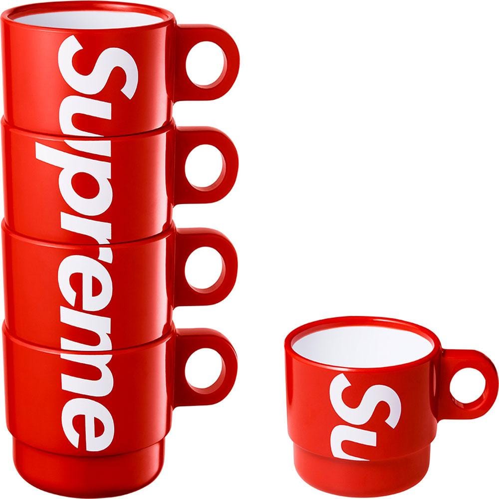 Supreme Stacking Cups (Set of 4) Red — Kick Game