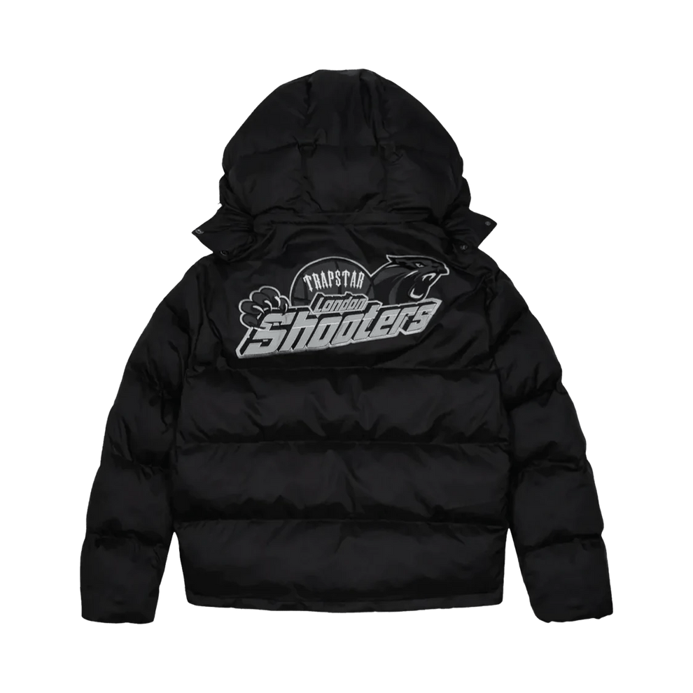 Trapstar Shooters Hooded Puffer Jacket - Black/Reflective – Kick Game